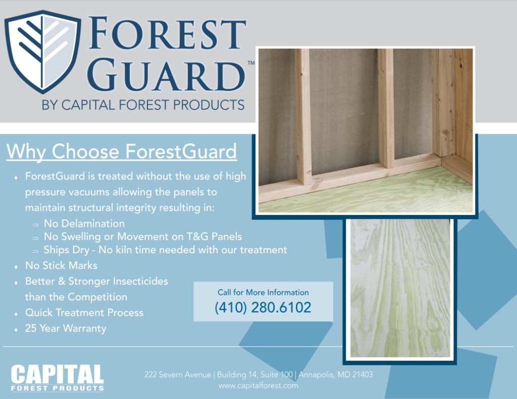 Forest Guard™ Panel Products - Capital Forest Products